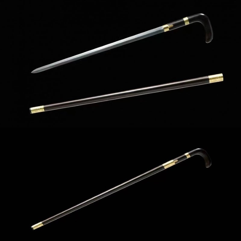 Traditional Handle Sword Cane 8192 Layers Folded Steel – Wicked Swords