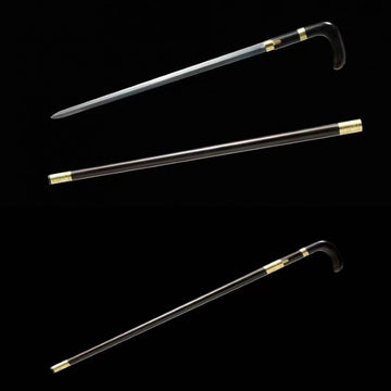 Traditional Handle Sword Cane 8192 Layers Folded Steel – Wicked Swords